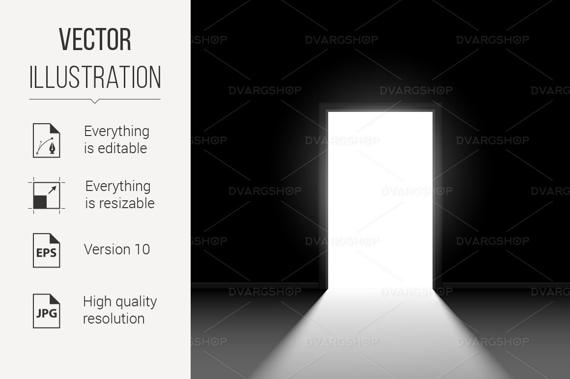 Abstract Open Door – Vector Image Vector Graphic – Excite Technology