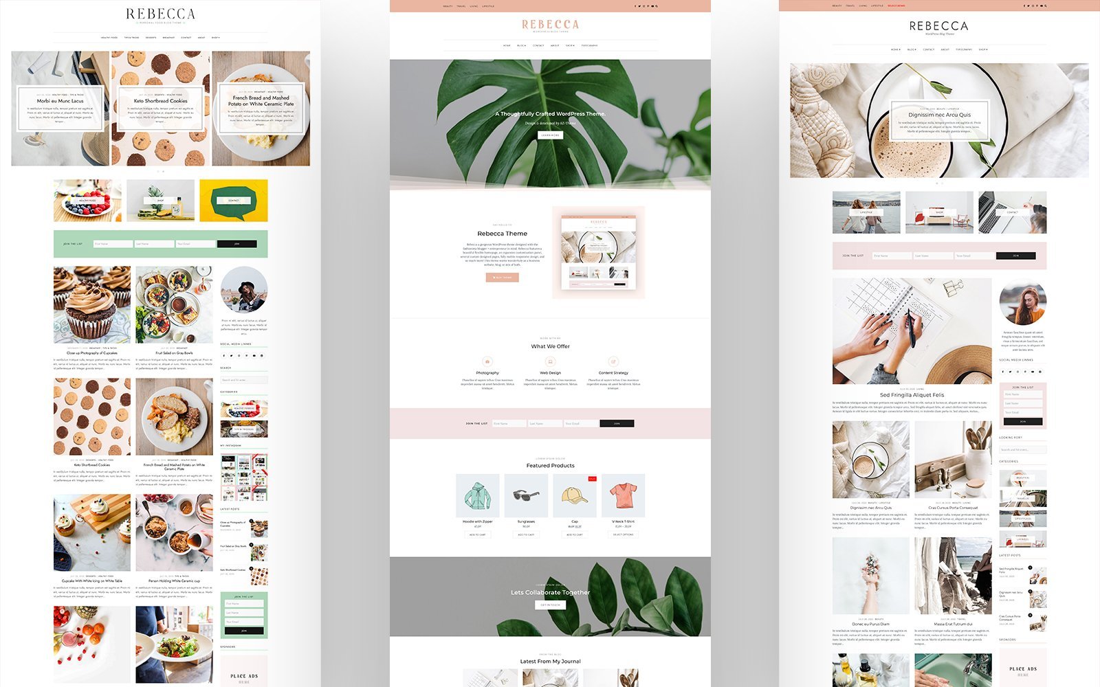 Rebecca – Blog and Shop WordPress Website – Excite Technology